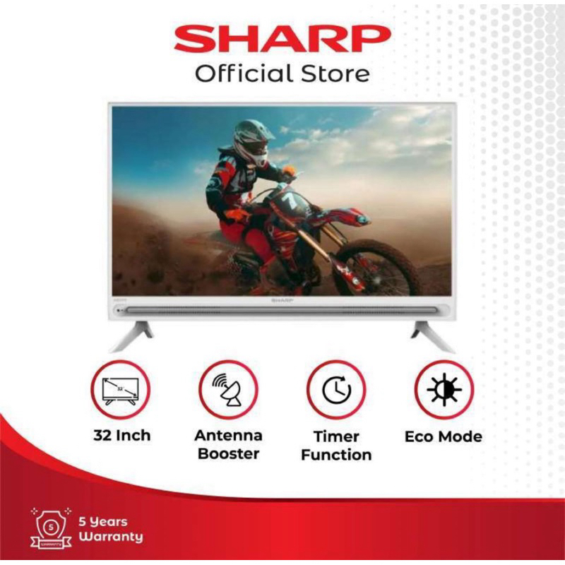 Jual SHARP AQUOS LED 32 Inch | LC-32SA4200i-WH | LC32SA4200IWH Warna Putih Digital TV | Shopee ...