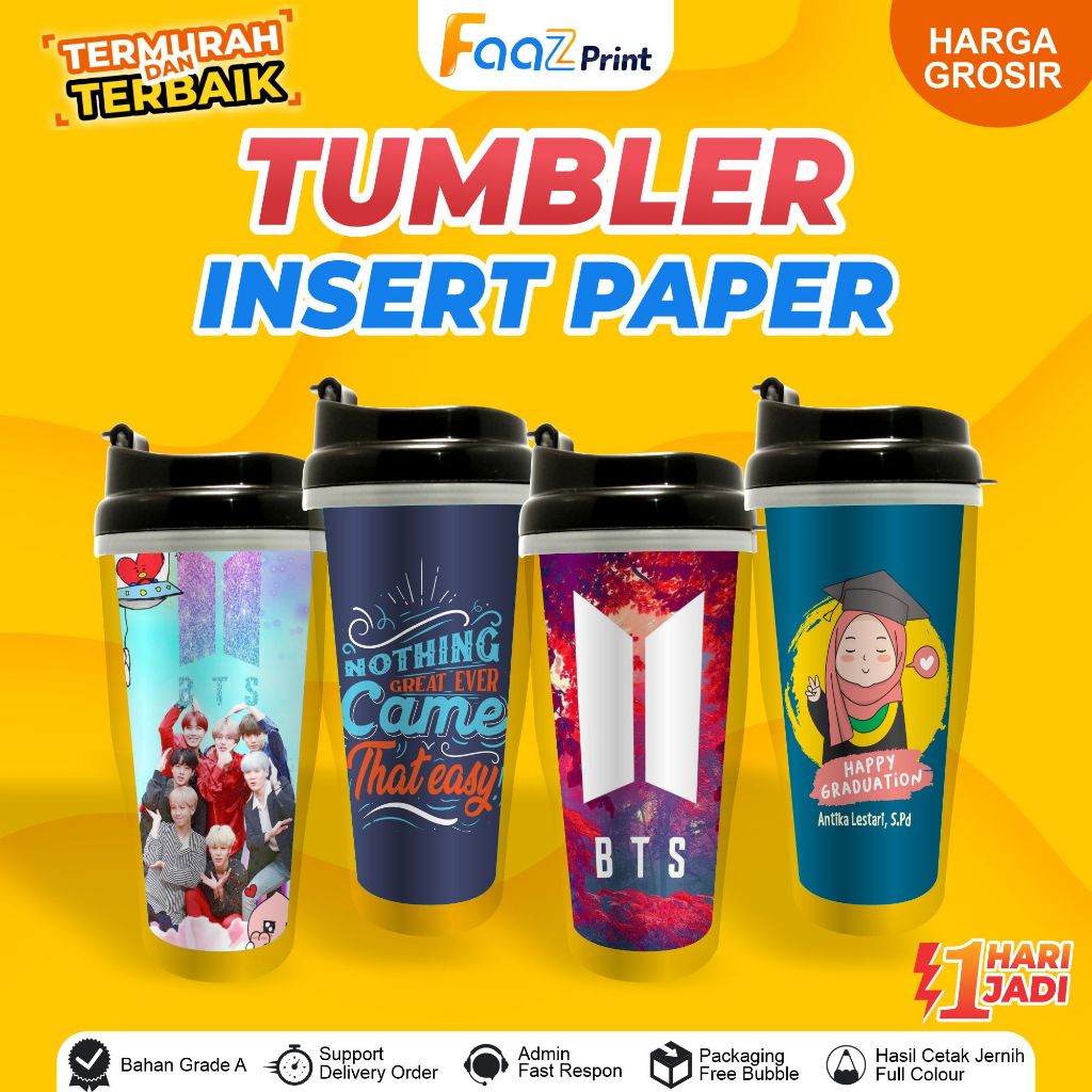 Jual (𝗞𝗜𝗟𝗔𝗧 𝟭 𝗛𝗔𝗥𝗜 𝗝𝗔𝗗𝗜) TUMBLER CUSTOM DESIGN SUKA-SUKA - TUMBLER ...