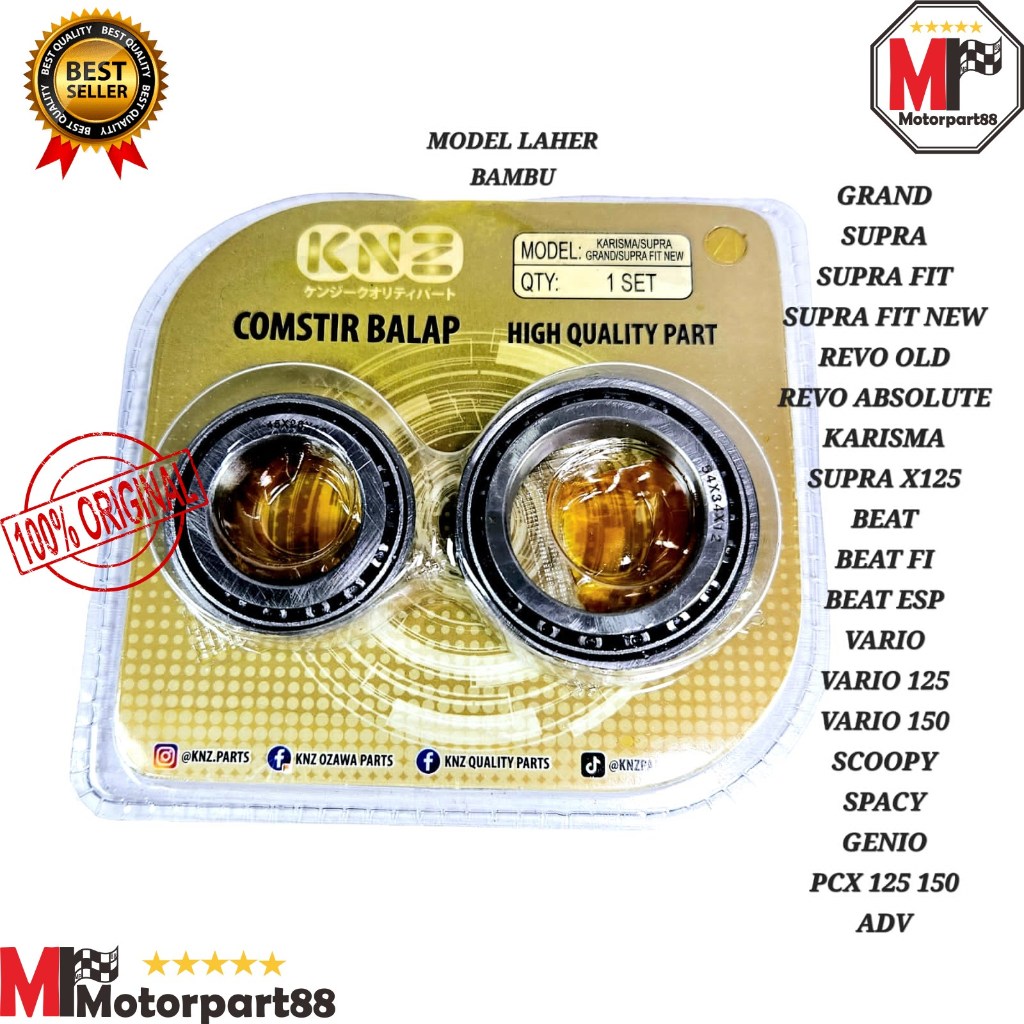 Jual KOMSTIR COMSTIR RACING LAHER BAMBU SUPRA GRAND REVO BEAT VARIO ...