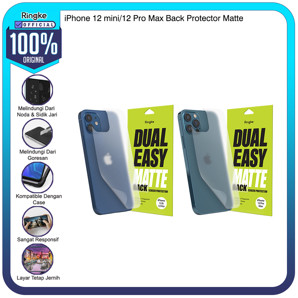 Jual Ringke iPhone 12 mini 12 Pro Max Back Protector Matte Anti Gores ...