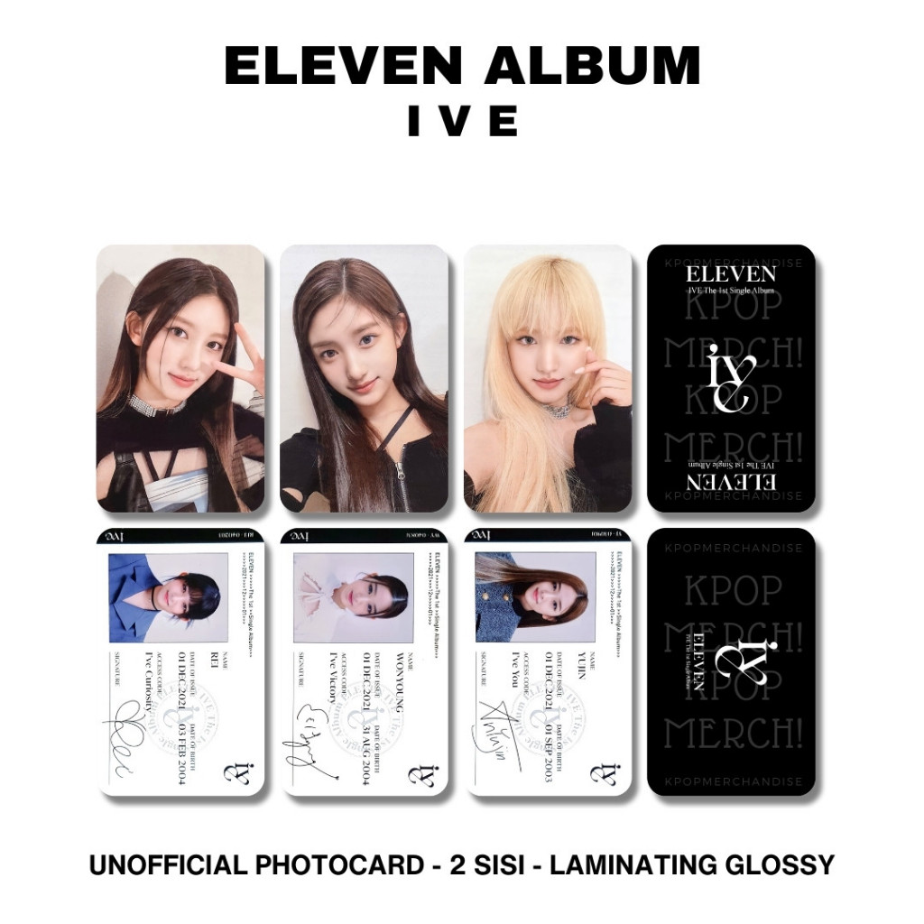 Jual Photocard IVE eleven Album Premium gaeul leeseo liz rei wonnyoung yujin | Shopee Indonesia