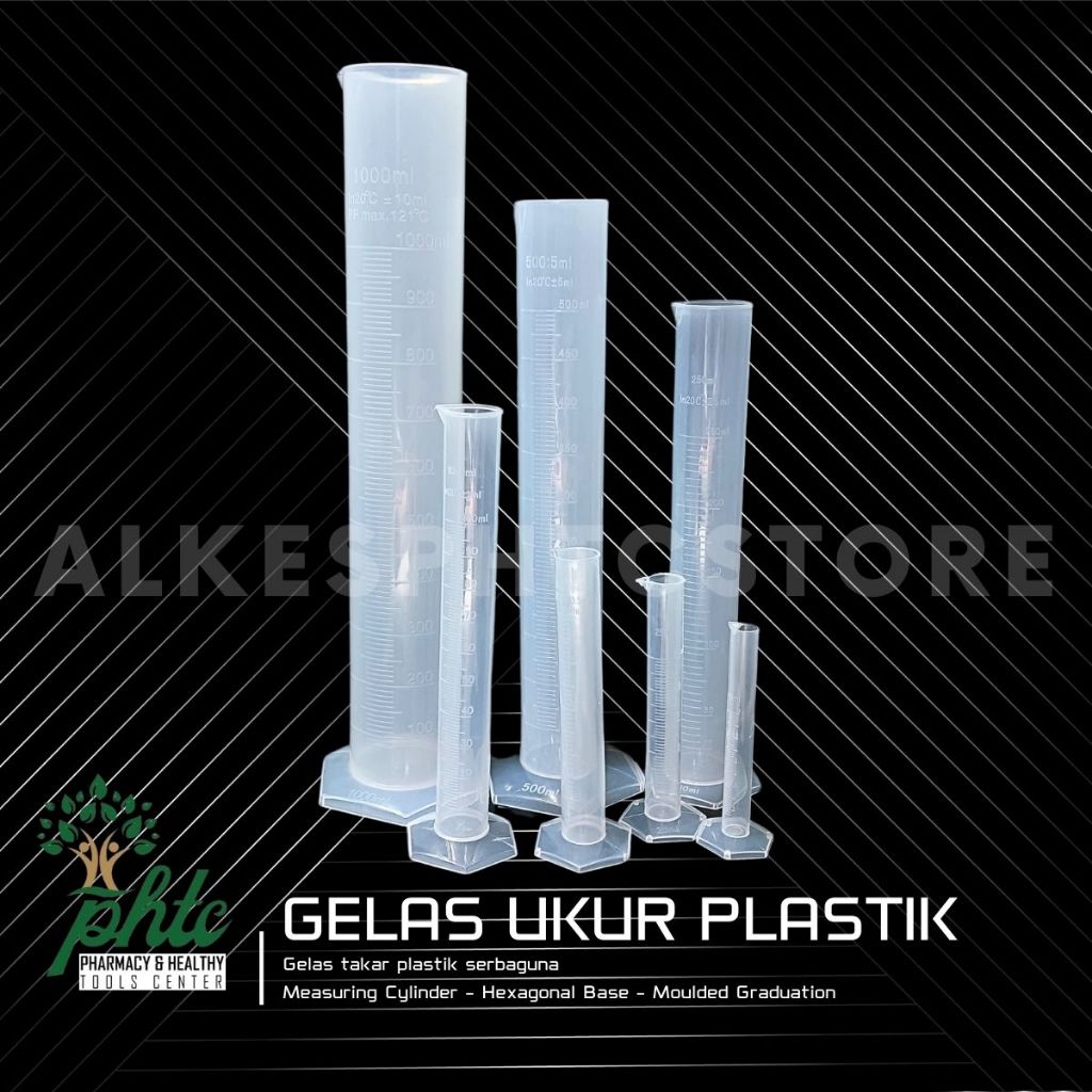 Jual Gelas Ukur Plastik l measuring Cylinder Graduation / Gelas Ukur ...