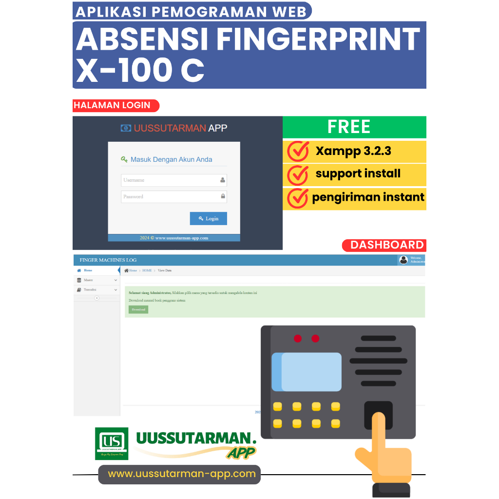 Jual Aplikasi Tarik Data Fingerprint Solution X100c | Shopee Indonesia