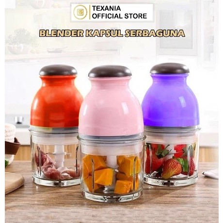 Jual TEXANIA Blender Kapsul Penggiling Daging Portable Chopper Capsule ...