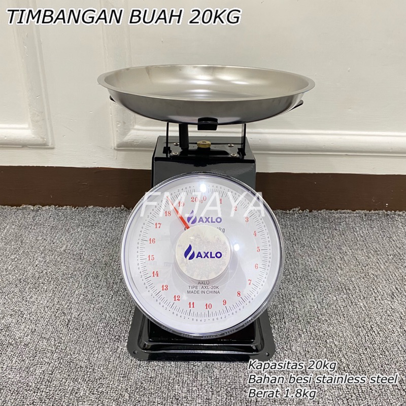 Jual TIMBANGAN BUAH 20KG || TIMBANGAN JARUM DUDUK BESI || TIMBANGAN 20KG SERBAGUNA || TIMBANGAN ...