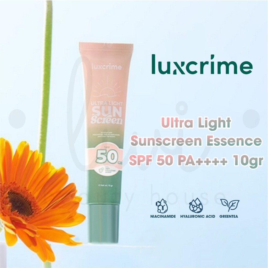 Jual Luxcrime Ultra Light Sunscreen Essence SPF 50 PA++++ 10gr(KECIL) | Shopee Indonesia