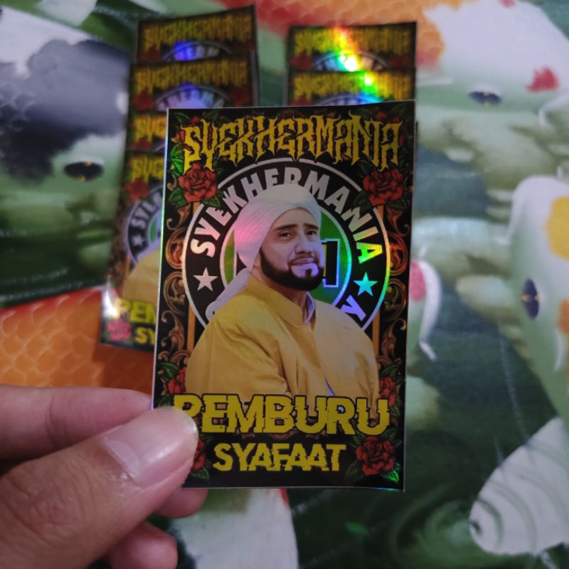 Jual Stiker Syekhermania, Habib syech kuning, Vynil/hologram, tahan air ...