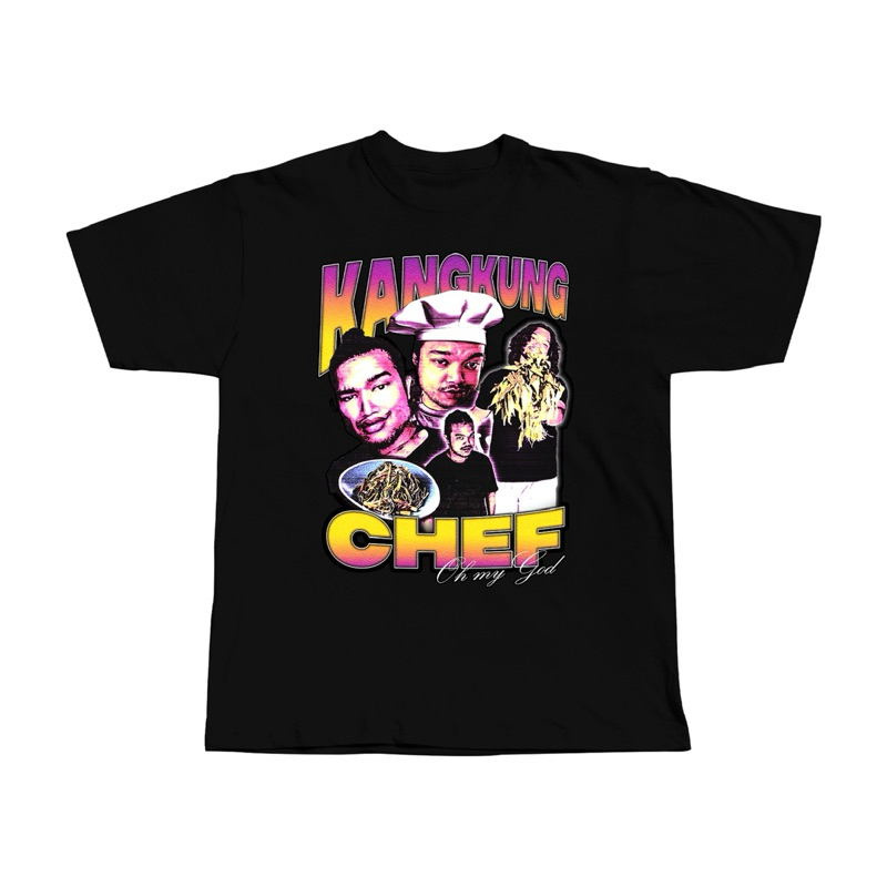 Jual KAOS BOOTLEG JAVIERSTOY KANGKUNG CHEF HITAM 30S | Shopee Indonesia