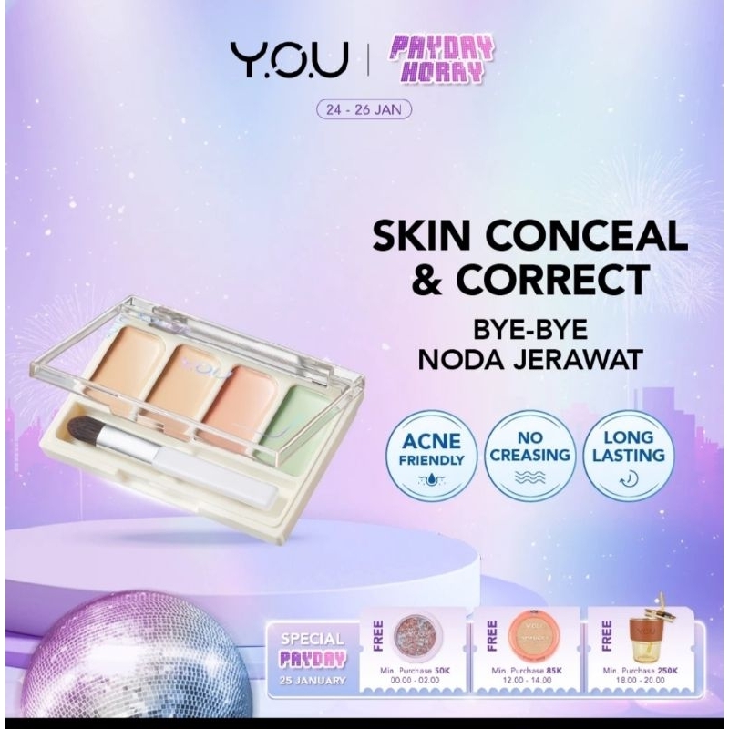 Jual YOU Cloud Touch Correcting Concealer Palette | YOU Concealer ...