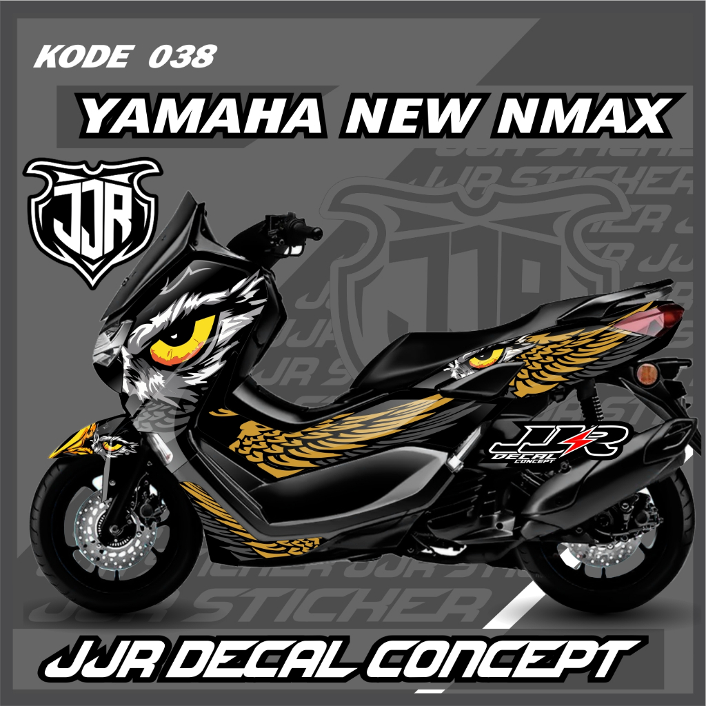 Jual STIKER DECAL FULL BODY NEW YAMAHA NMAX 2020-2023 MOTIF ELANG ...