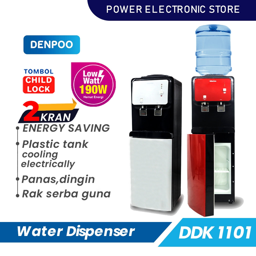 Jual Denpoo Water Dispenser Electro 2 Kran Galon Atas DDK 1101/2202 ...