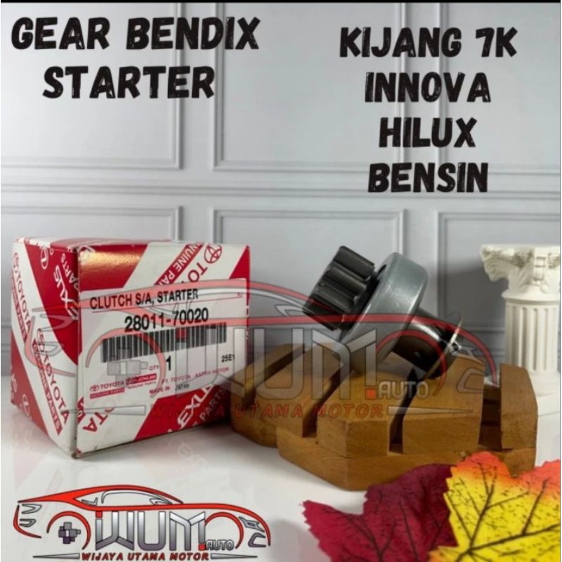 Jual gear bendix starter gigi bendix stater kijang 7K innova hilux bensin original 100% | Shopee ...