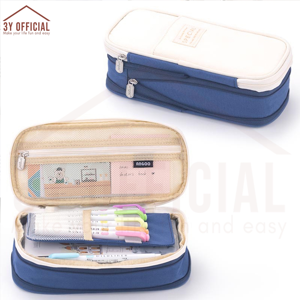 Jual 3Y Angoo Collapsible Pencil Case kotak pensil aesthetic | Shopee ...