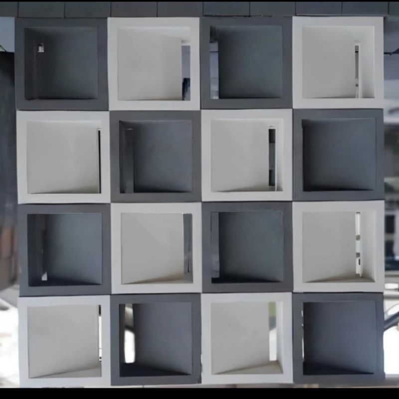 Jual Roster beton minimalis nako lb 1 putih/abu (20x20) roster pagar ...
