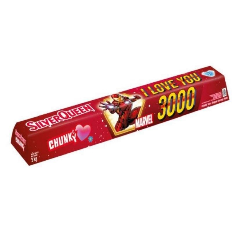 Jual Silverqueen 3kg Edisi Spesial MARVEL Valentine Special Edition I Love You 3000 Chunky Bar ...
