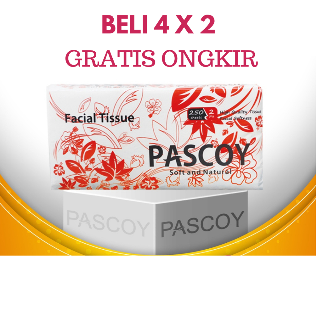 Jual 1 pcs TISSUE PASCOY 250 LEMBAR HEMAT LEMBUT | Shopee Indonesia