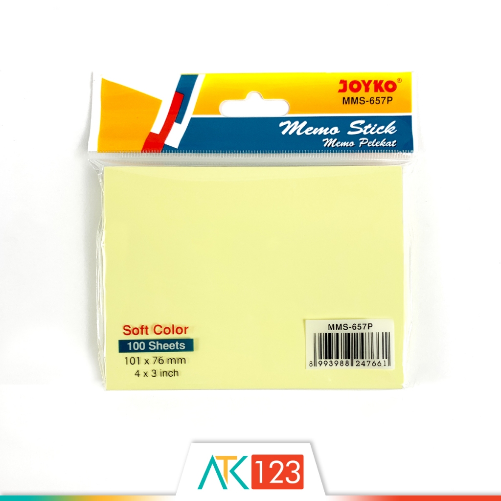 Jual Sticky Notes Joyko MMS-657P Uk. 101 x 76 mm (4 x 3'') | Shopee ...