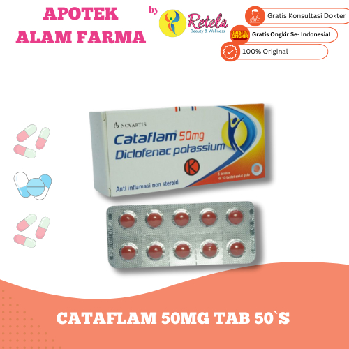 Jual CATAFLAM 50MG 1 BLISTER ISI 10 TABLET | Shopee Indonesia