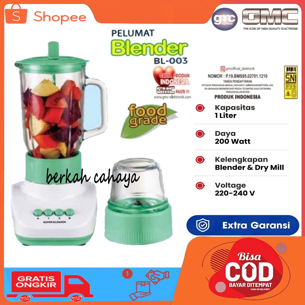 Jual Blender Gmc Bl 003 New Dengan 6 Mata Pisau | Shopee Indonesia