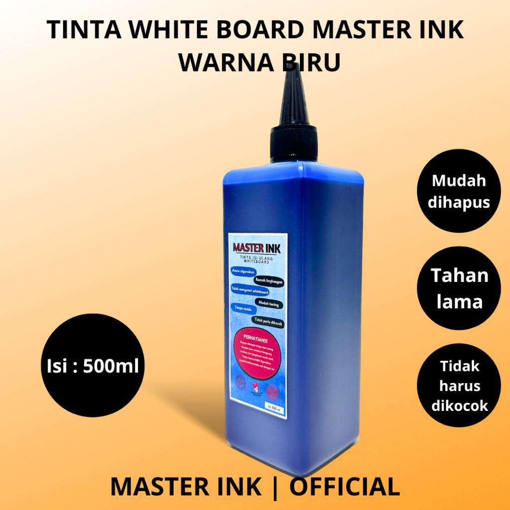 Jual Tinta Spidol Whiteboard Master INK Tinta Isi Ulang Spidol Master ...