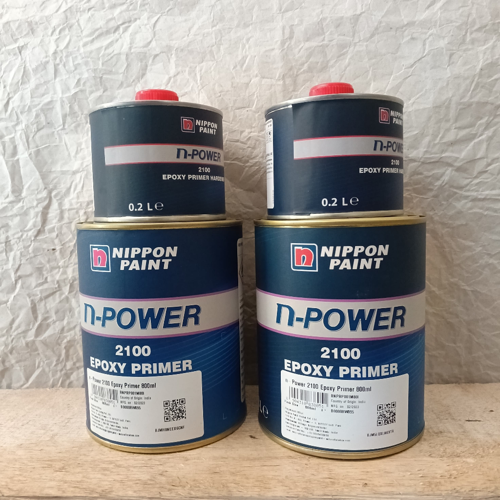 Jual Epoxy Nippon N Power 2100 1L set / Epoxy Primer Nippon Nax N-Power 2100 / Epoksi Primer 2k ...
