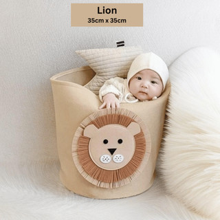 Jual Little Momos Keranjang Baju Lipat Laundry Pakaian Kotor Katun ...