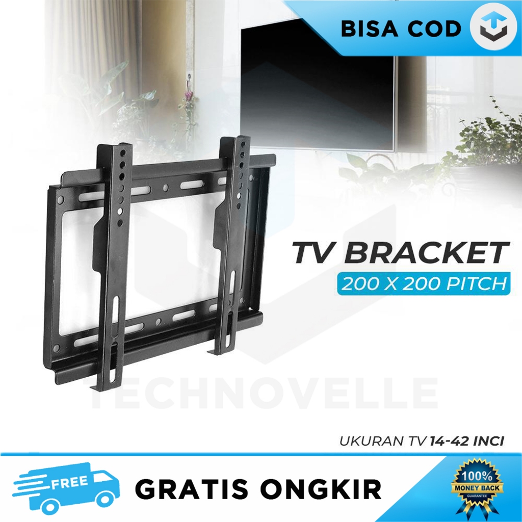Jual PENYANGGA TV LED DINDING 43 Inch PASANG DI DINDING TEMPEL TEMBOK ...