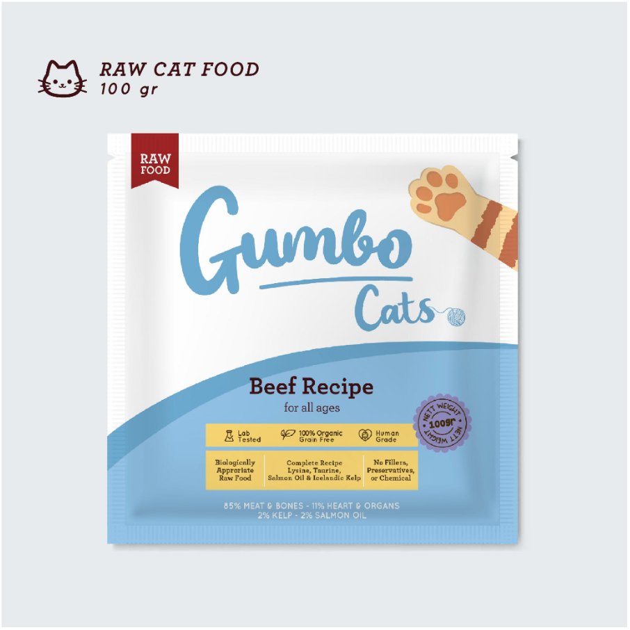 Jual RAWFOOD GUMBO BEEF CRANBERRY FRESH RAW CAT FOOD MAKANAN KUCING ...