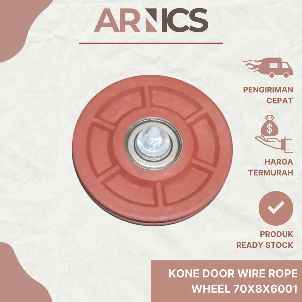 Jual Kone Door Wire Rope Wheel 70*8*6001 / Roller Pintu Kone | Shopee ...