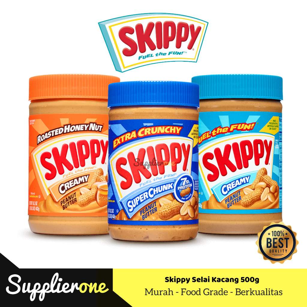 Jual Skippy Peanut Butter 500g / Skippy Peanut Butter / Peanut Butter / Selai Kacang Skippy ...