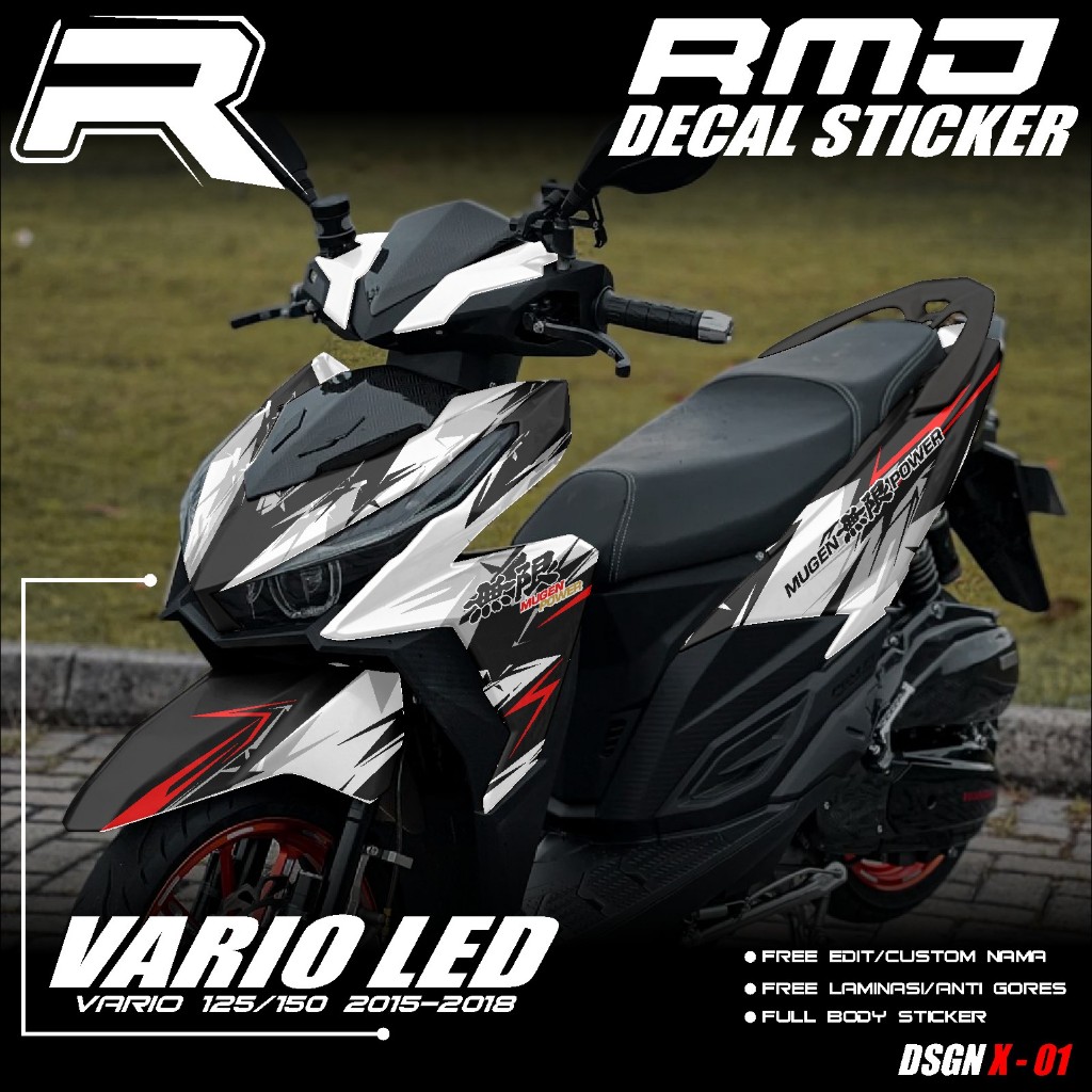 Jual Decal Sticker Honda Vario 125 150 LED Full Body - Stiker Motor Vario 125/150 LED 2015 2016 ...