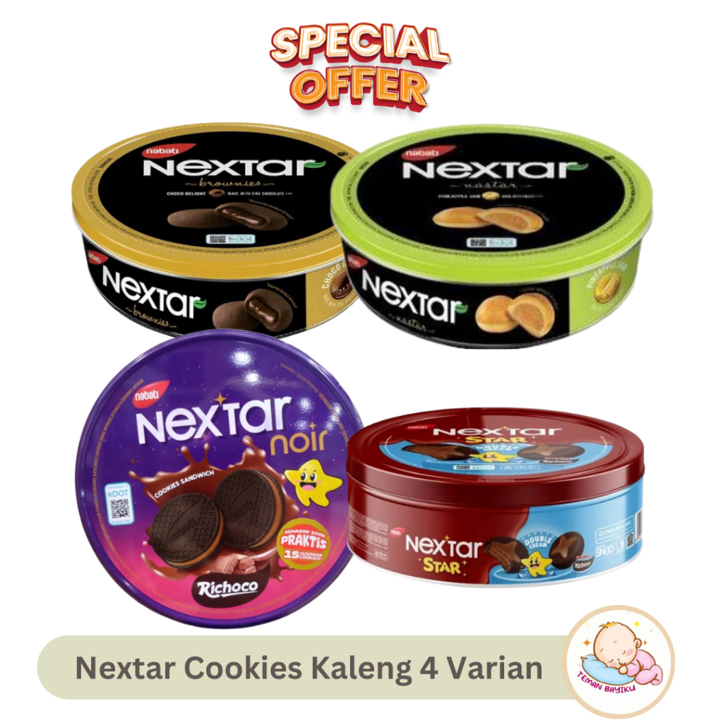 Jual Nextar Kaleng Cake Cookies lembut Star Noir Brownis Nastar ...