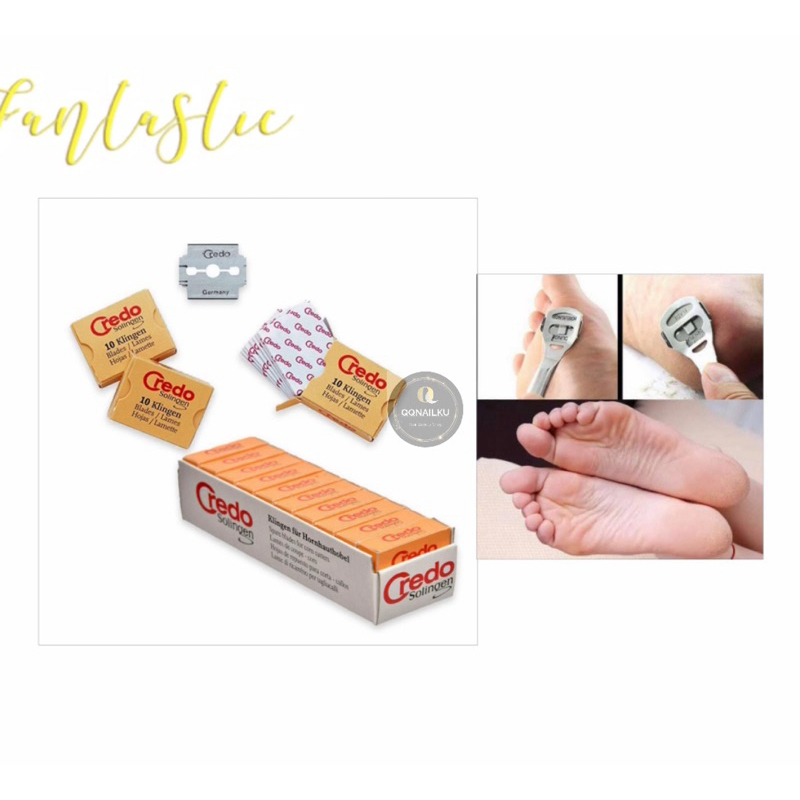 Jual silet credo pedicure silet refil mata pisau penghalus tumit ...