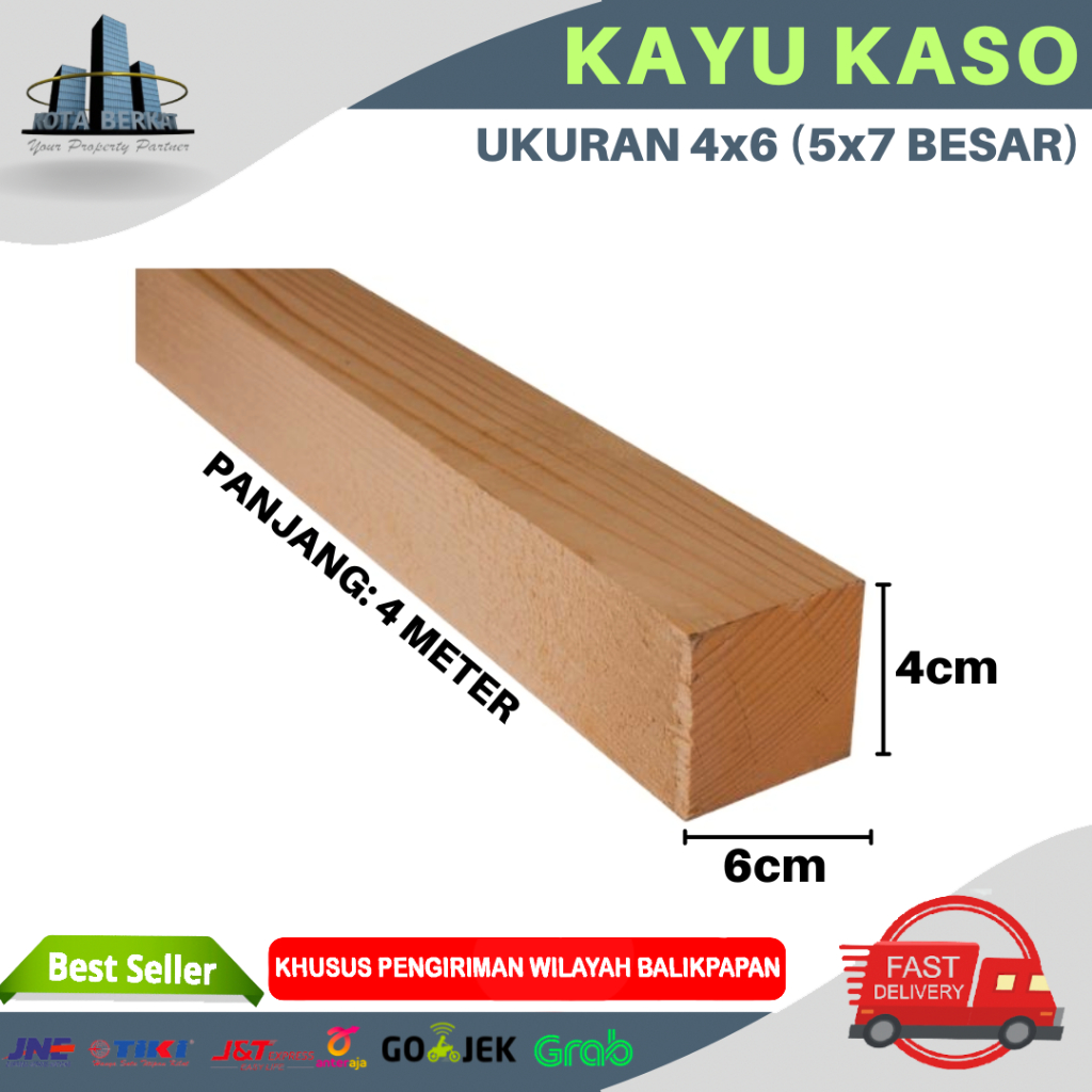 Jual KAYU KASO/ KAYU MERANTI / BALOK KAYU PERBATANG | Shopee Indonesia