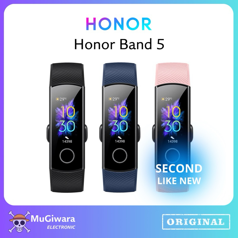 Jual Honor Band 5 Smart Watch AMOLED Display Second Like New | Shopee ...