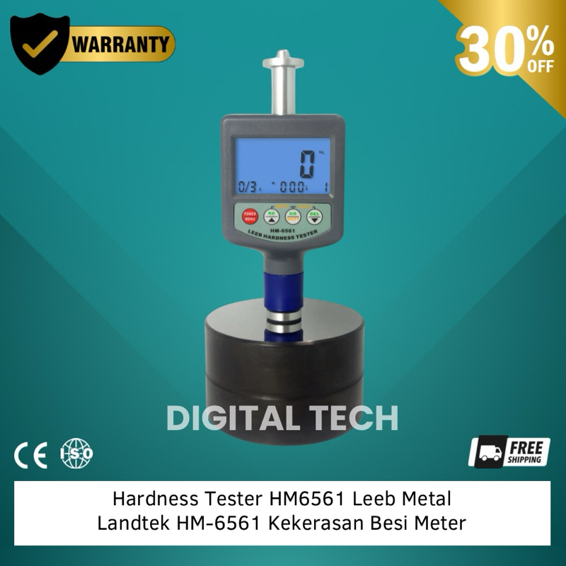 Jual Hardness Tester HM6561 Leeb Metal Landtek HM-6561 Kekerasan Besi ...