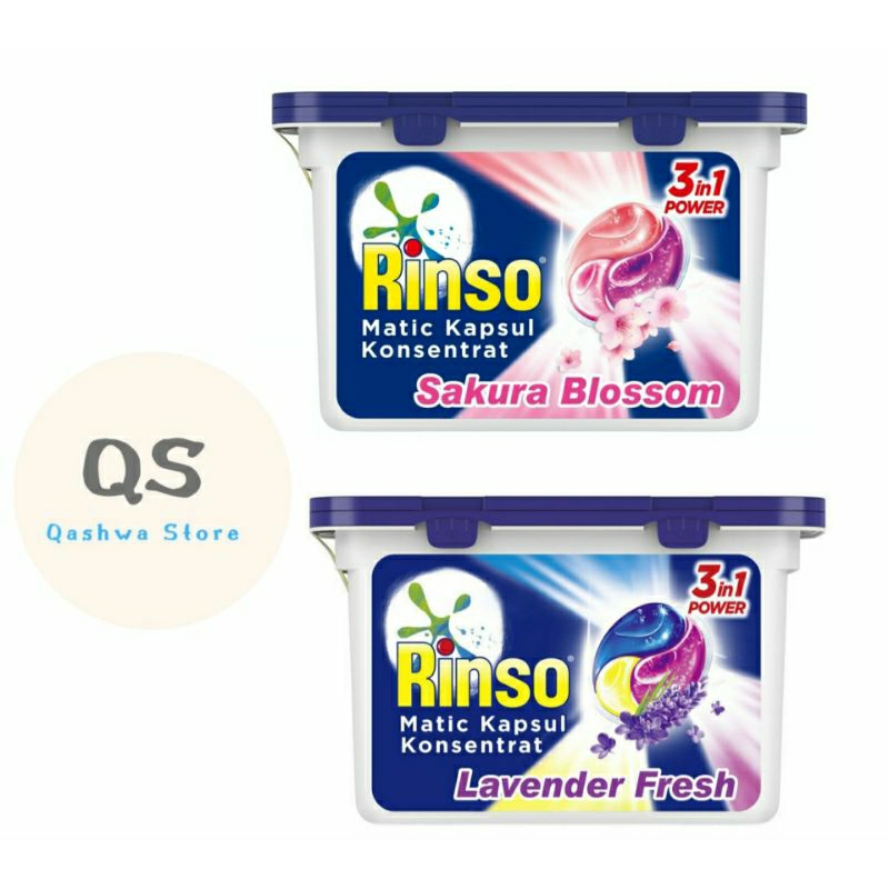 Jual Rinso detergent Kapsul 3 in 1 isi 16 Kapsul - rinso matic ...