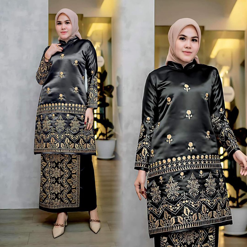 Jual EK-New Set Baju Kurung Bordir - Baju Kurung Modern - Kebaya Modern ...