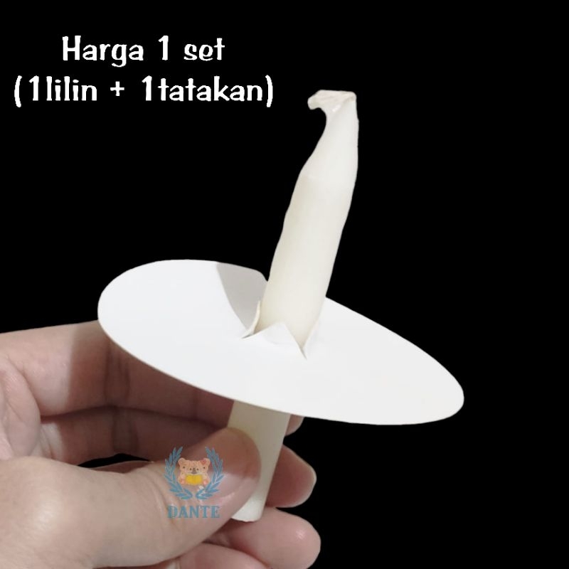 Jual Lilin putih 1 set ( 1 lilin dan 1 tatakan ) - Lilin Paskah - Lilin ...