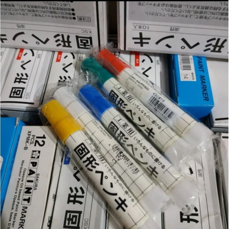 Jual solid steel marker SAKURA spidol penanda besi permanen pilih warna ...