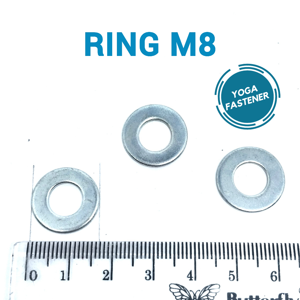 Jual Ring M8 cocok untuk baut M8 warna putih | Shopee Indonesia