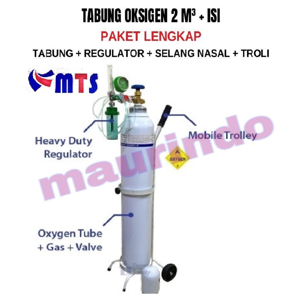 Jual COD - Tabung Oksigen 2M3 Lengkap Komplit Siap Pakai Tabung 2 m3 Isi Full | Shopee Indonesia
