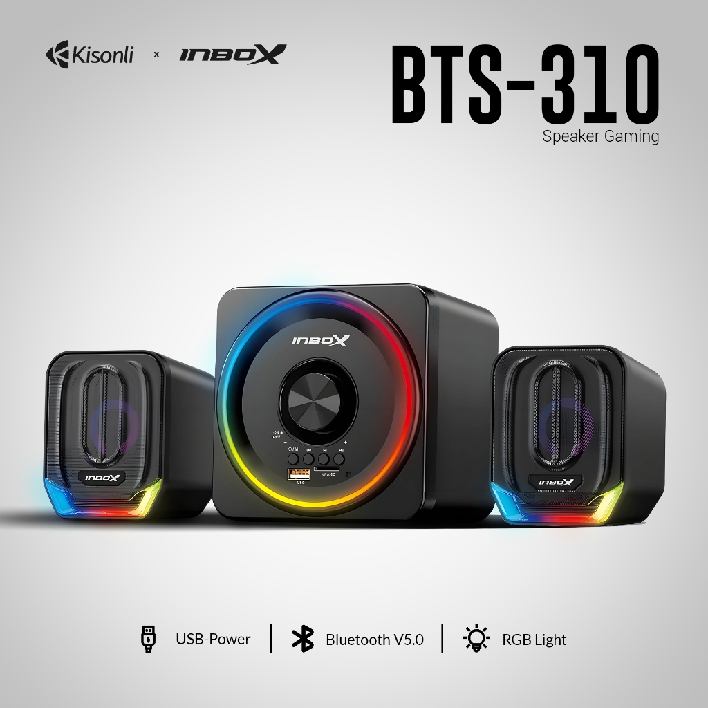 Jual KISONLI X INBOX Speaker Subwoofer 2.1 INBOX BTS310 Subwoofer ...