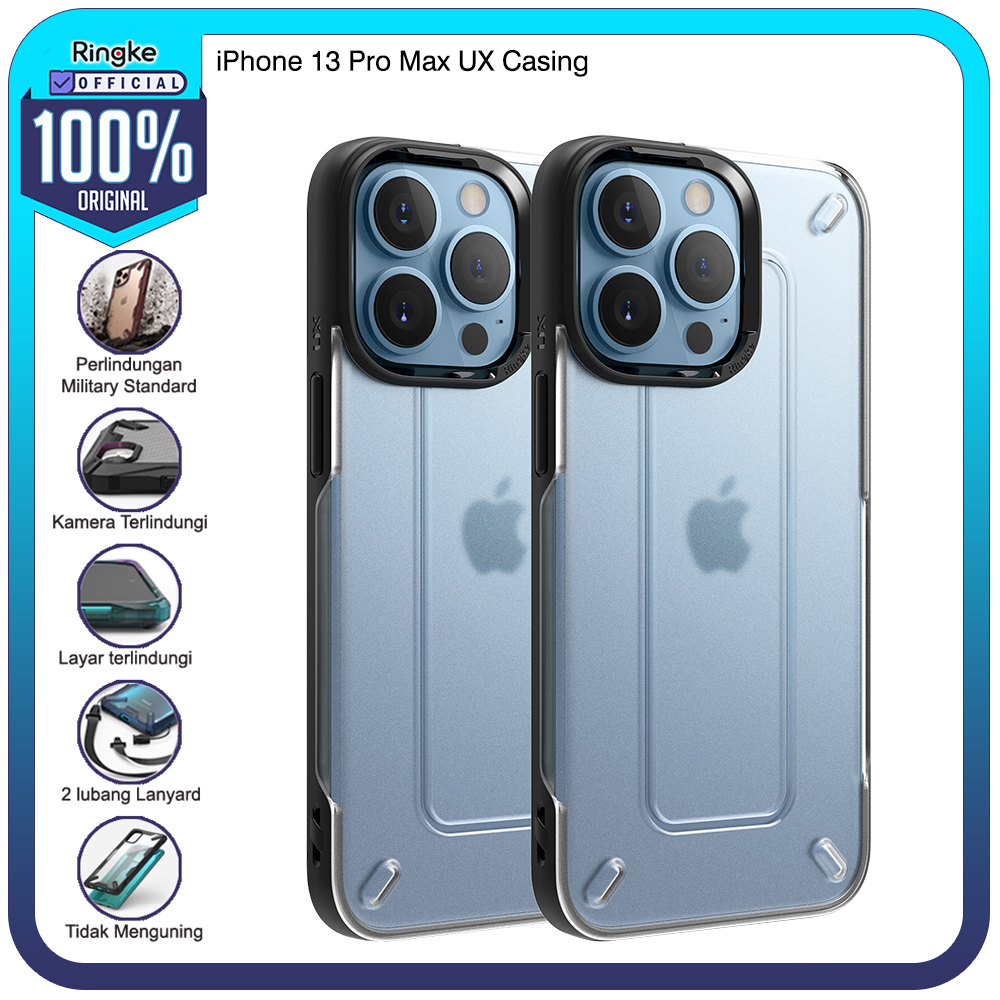 Jual Ringke iPhone 13 Pro / 13 Pro Max UX Casing Softcase Anti Crack Military Case Tahan Banting ...