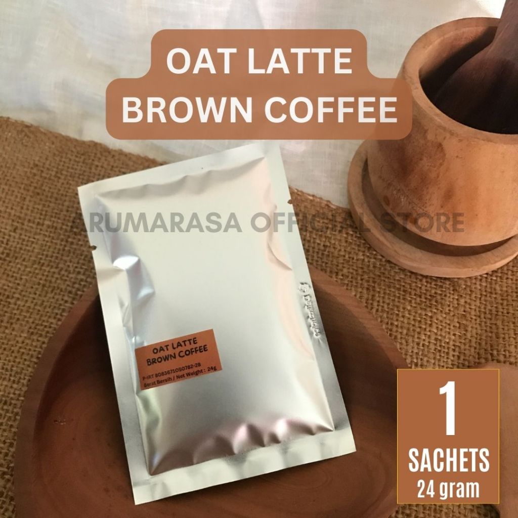Jual Minuman Instant Oatmilk Latte Brown Coffee | Kopi Susu Oat Gula ...