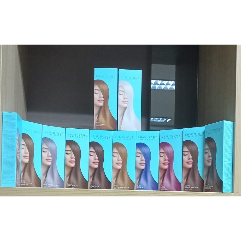 Jual Luminique Hair Color/Semir/Cat/Pewarna Rambut 100ml (Cat+Peroxide) | Shopee Indonesia