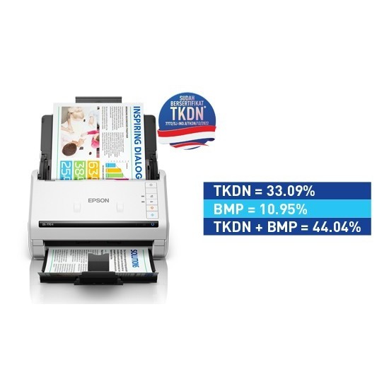 Jual Scanner Epson WorkForce DS 770II 45ppm A4 Folio F4 Legal | Shopee ...