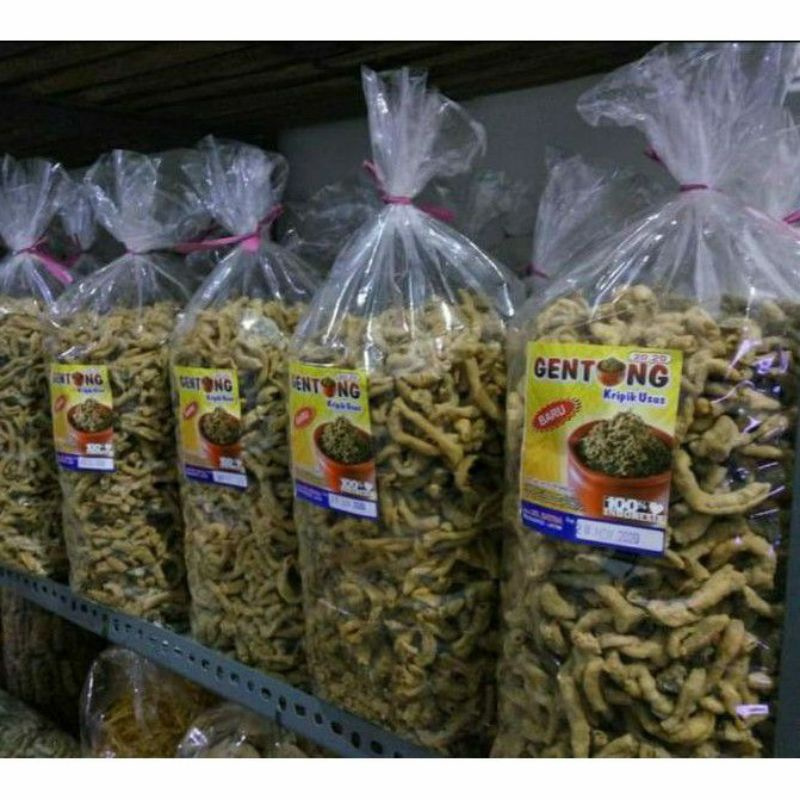 Jual kripik usus gentong 1 bal 2 kg enak renyah gurih mantap keripik ...