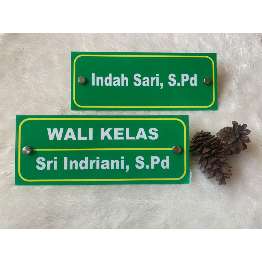 Jual 10cm x 25cm Plang Ruang Ruangan Tempel Satu Muka Ukuran 10cm x ...