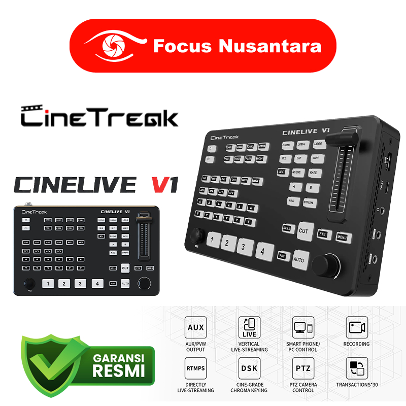 Jual CINETREAK Cinelive HDMI Video Switcher-V1 4 HDMI - GARANSI RESMI ...
